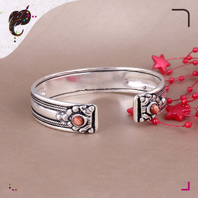 Om Namah Shivay Spiritual Cuff Bracelet, Bangle, Adjustable Hand Band ...