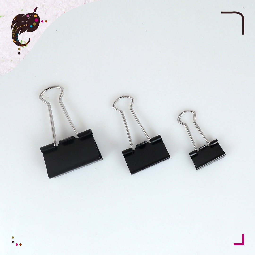 Binder Clips, Paper Clips, Black Paper Clips, Craft Items, Metal Clips ...