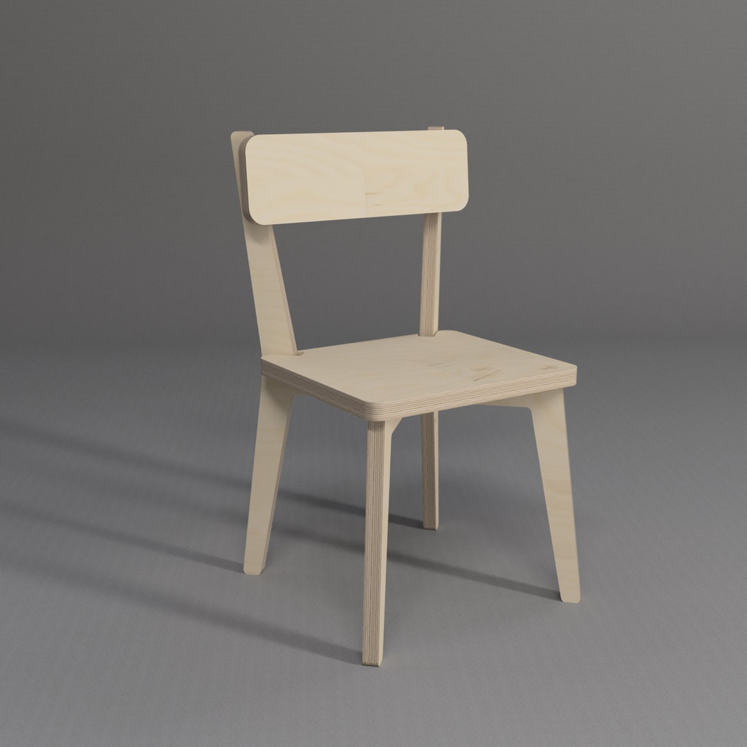 CNC Plans (DXF, SVG) - Milo Kids Chair - Scandinavian Design (digital ...