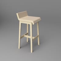 Digital CNC Files for Download – Bar Stool I – , Scandinavian Design ...