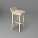 Digital CNC Files for Download – Bar Stool I – , Scandinavian Design ...