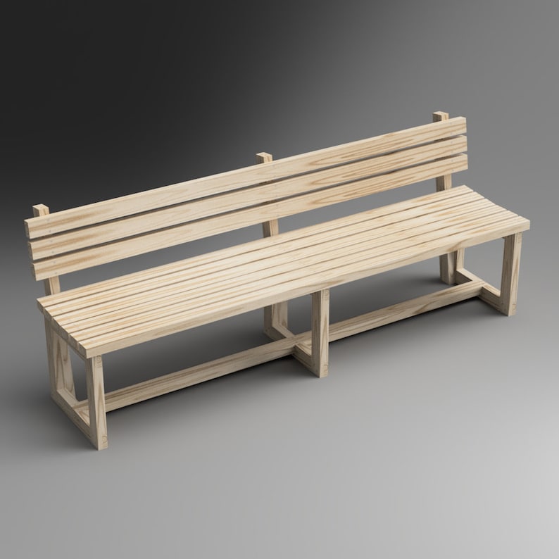 Garden Bench 2X3 DIY Plans Traditional Scandinavian Design - Etsy