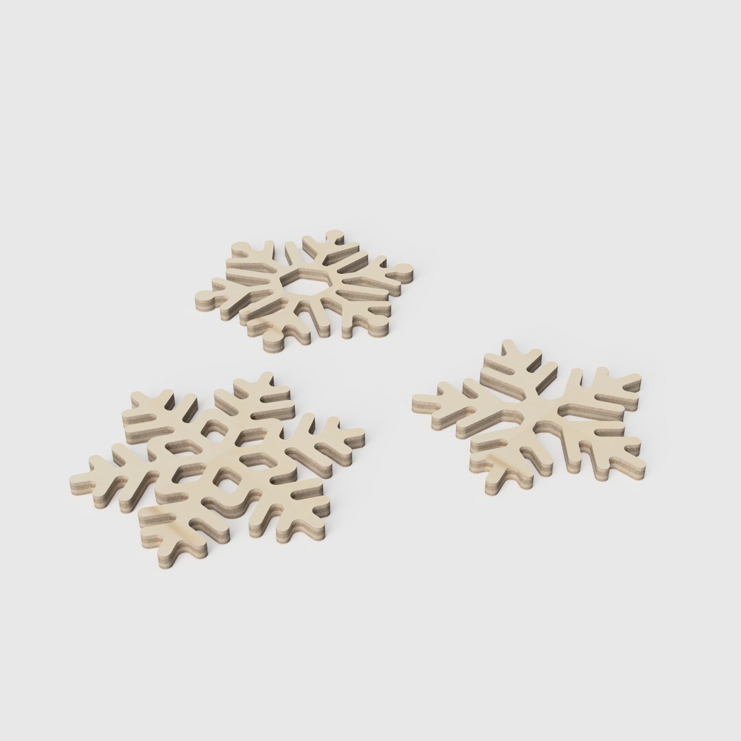 CNC Plans (DXF, SVG) - Stella Christmas Coasters - Scandinavian Design ...