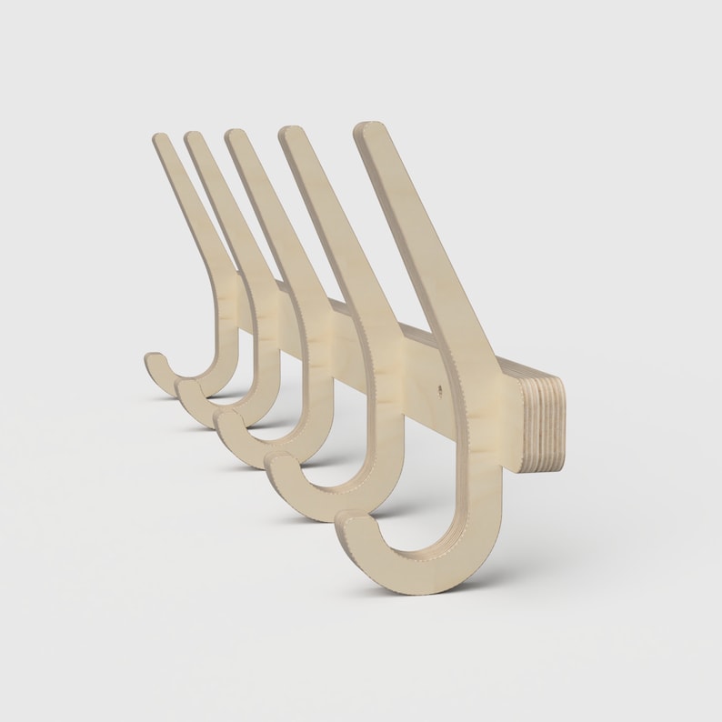 CNC Plans (DXF, SVG) - Haka Coat Hanger - Scandinavian Design (digital ...