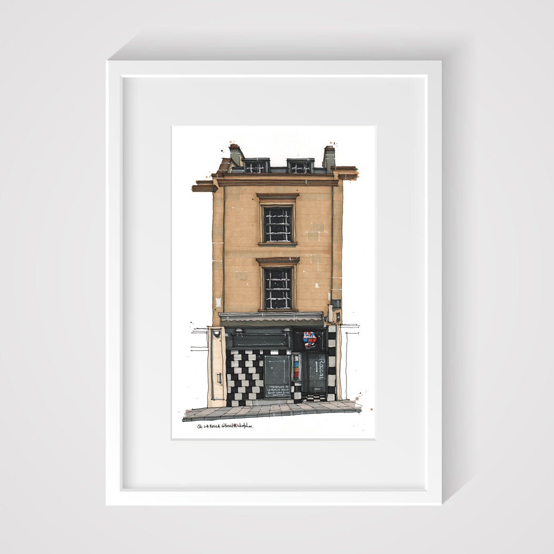 La Rocca Sketch Bristol Print - Etsy UK