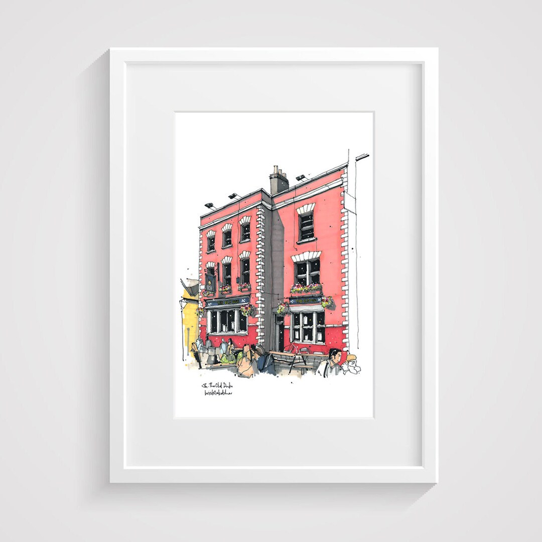 The Old Duke Bristol Pub Sketch Print - Etsy