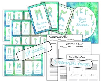 Printable Rune Cards - Etsy