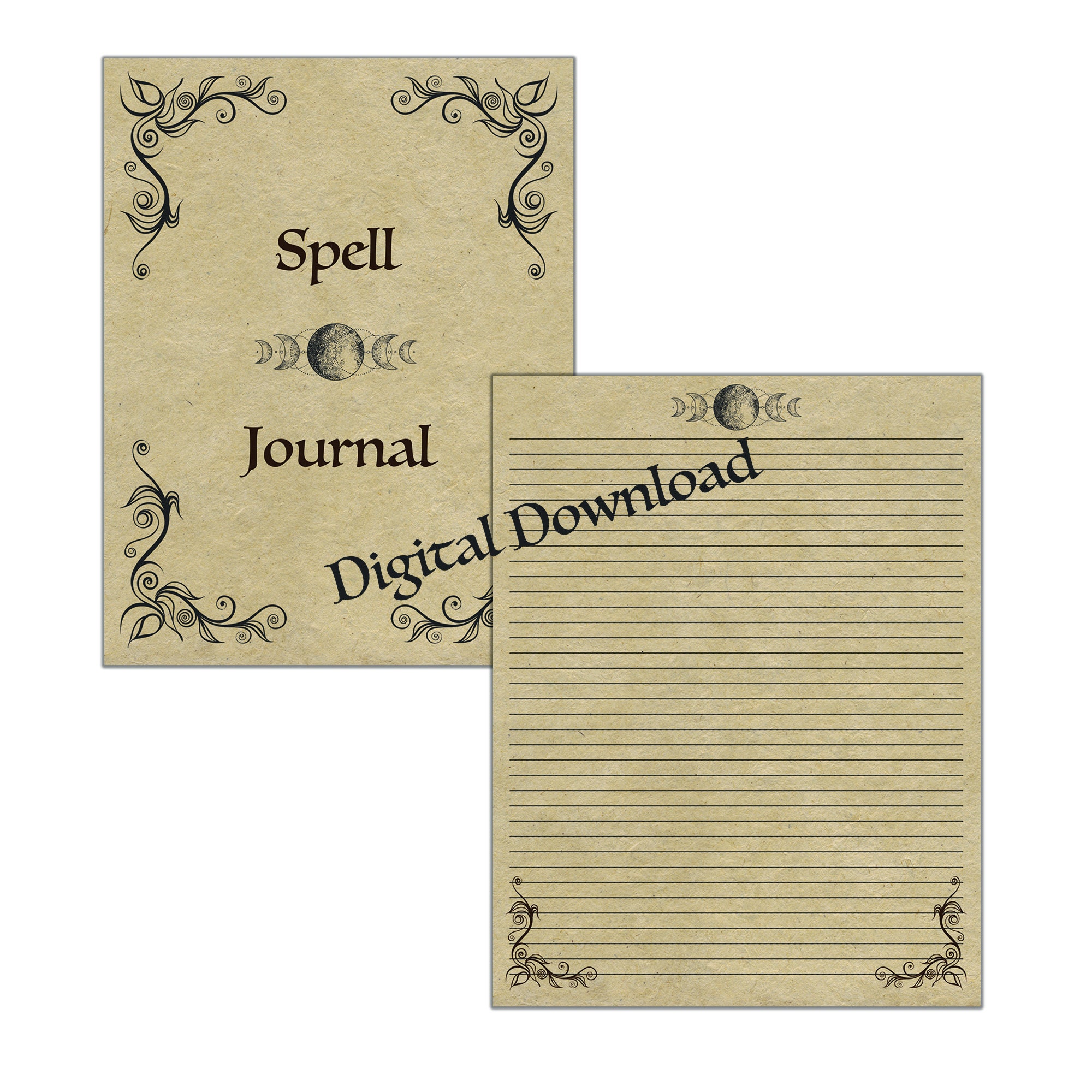 Spell Journal Printable - Moon Spell - Etsy