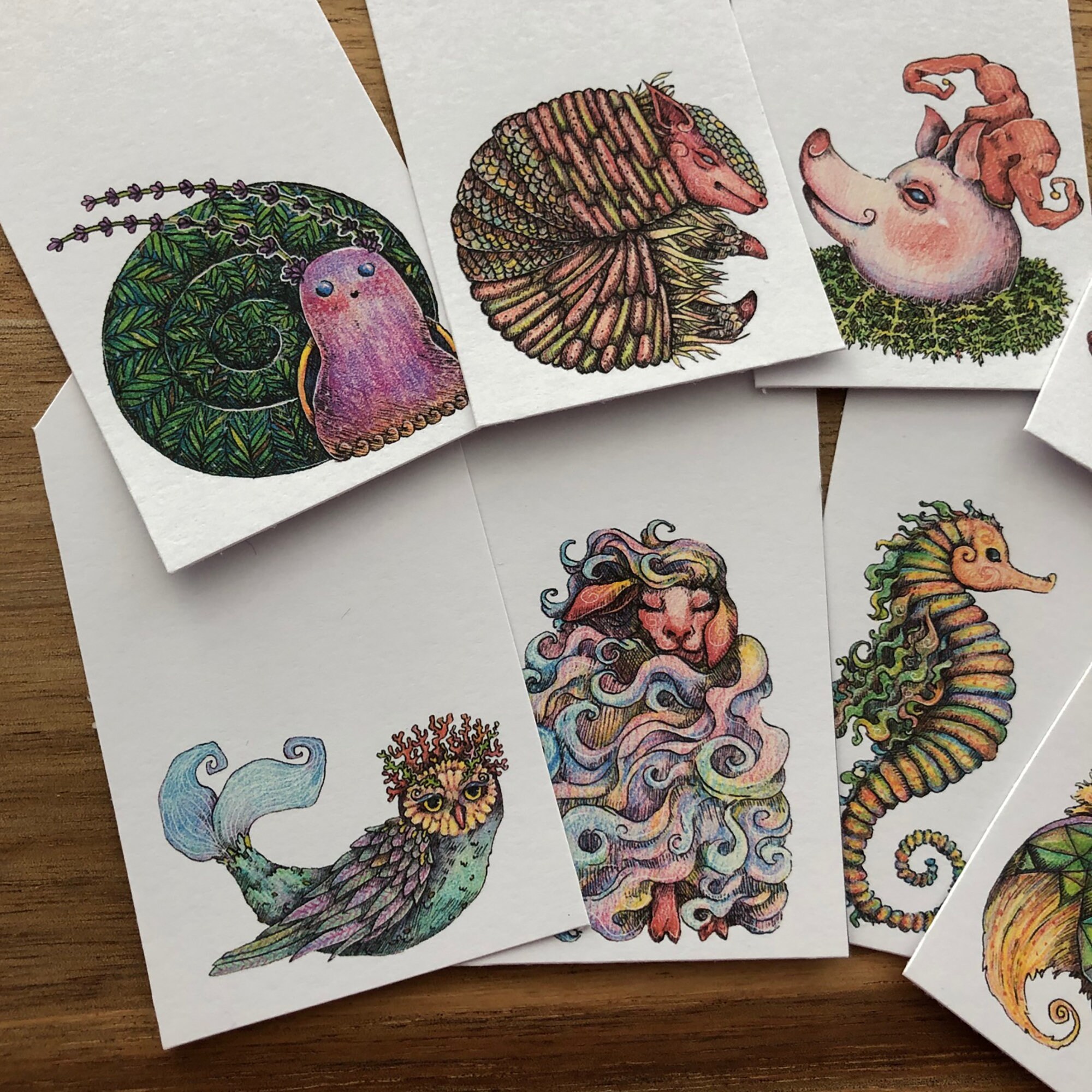 Mystical Animals Gift Tags Printable - Set of 8 - Set#2 - Etsy