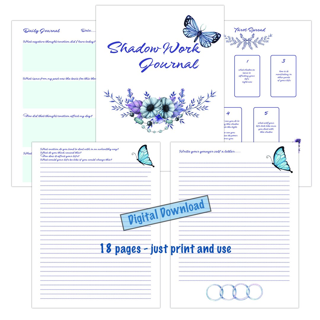 Shadow Work Journal Printable Digital Download - Etsy