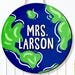 Personalized Teacher Gift Door Sign, Geography Classroom Welcome Sign ...