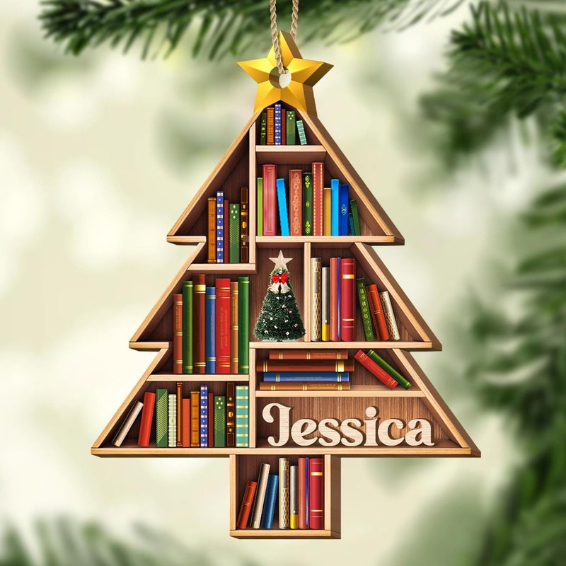Christmas Book Decor - Etsy