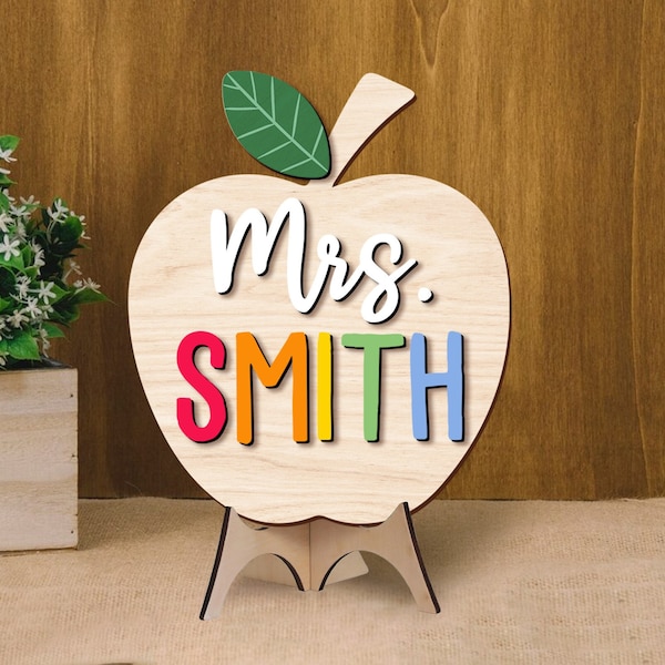 Teacher Apple Sign - Etsy