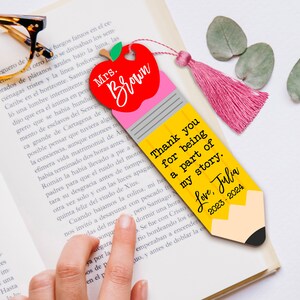 Teacher Christmas Gifts, Teacher Bookmark, Teacher Appreciation Gift ...
