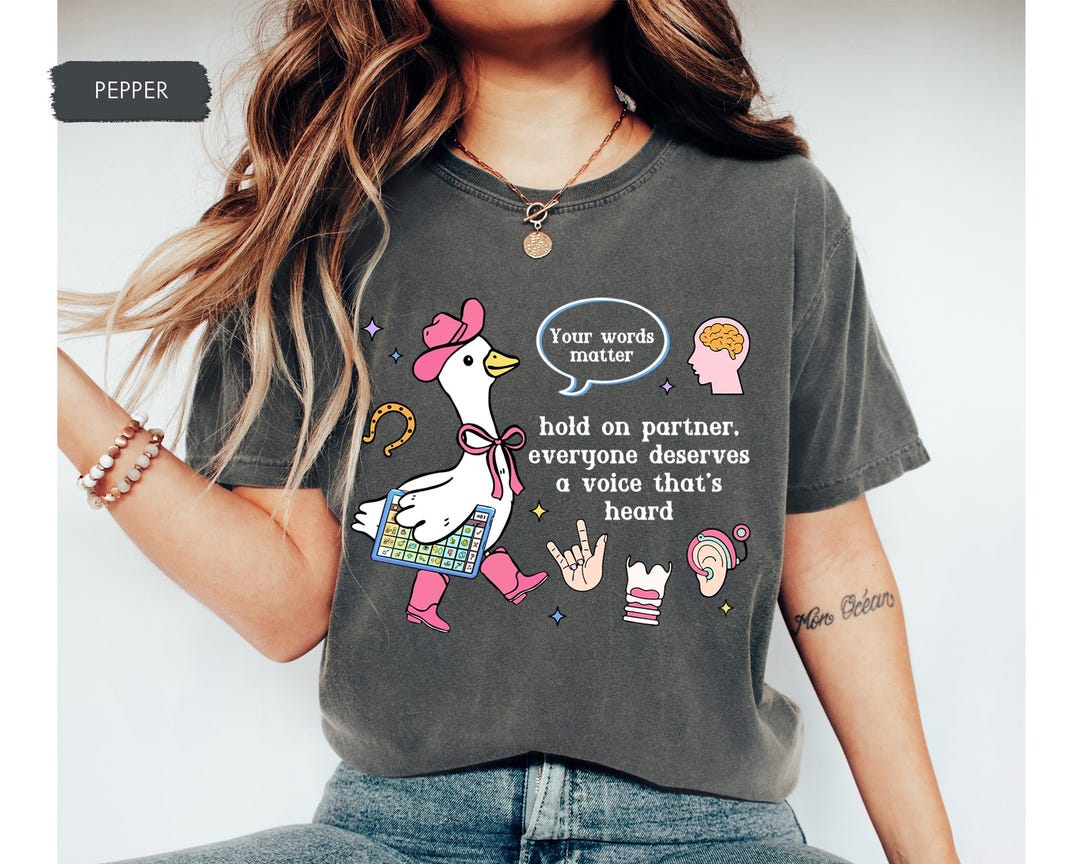 Silly Goose Speech Therapy Shirt, Sped Teacher Shirt, Teacher AAC ...
