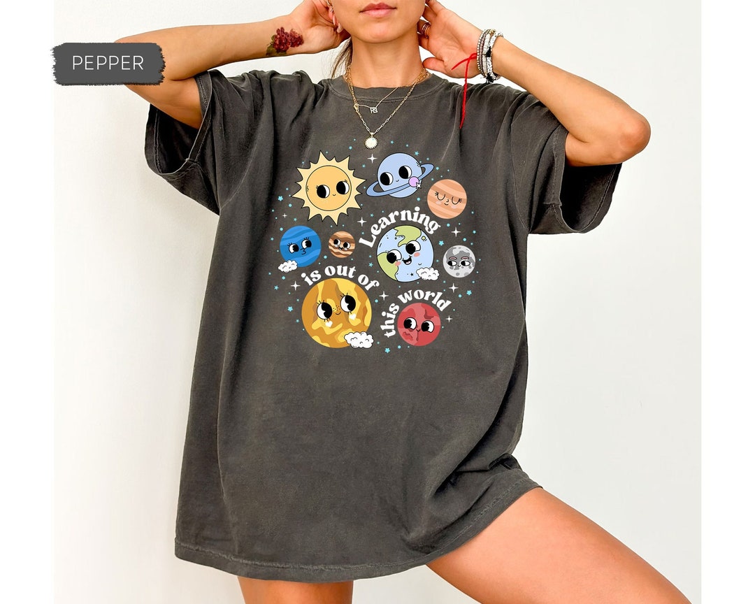 Solar System Teacher Shirts, Learning is Out of This World, Cute Outer ...