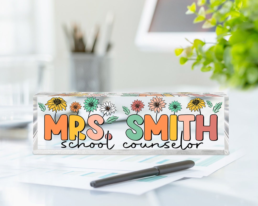 Custom Name Plate for Desk, Office Decor, Teacher Desk Name Plate ...