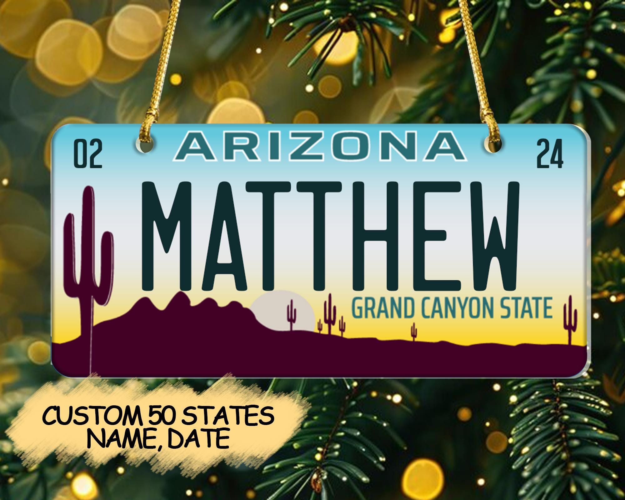 Personalized New Driver Ornament 2024, Custom State New Driver Tag ...