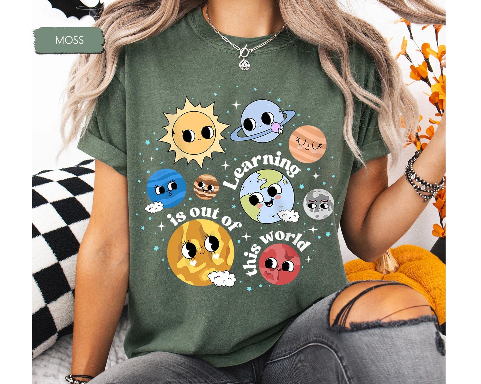 Solar System Teacher Shirts, Learning is Out of This World, Cute Outer ...