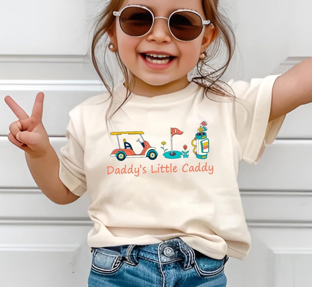 Daddy Little Caddy, Golf Dad Family Matching Shirt, Daddy Toddler ...