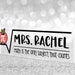 Math Teacher Gift, Math Teacher Name Plate, Personalized Teacher Name ...