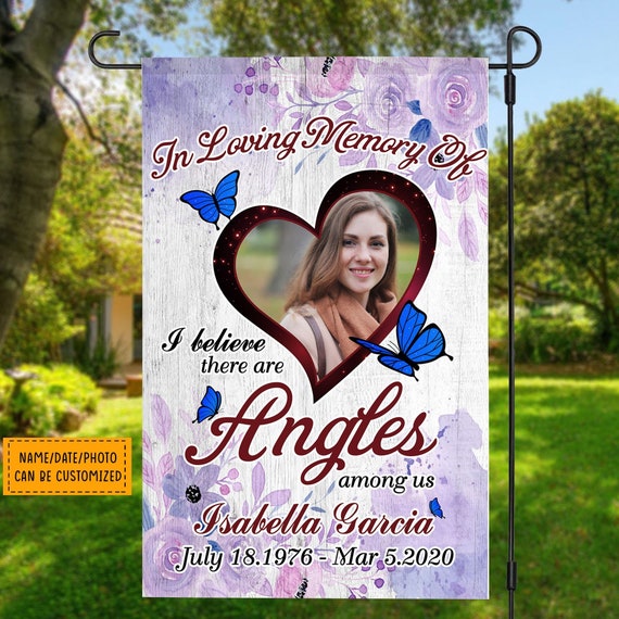 Personalized in Loving Memory Flag Custom Photo Flag | Etsy