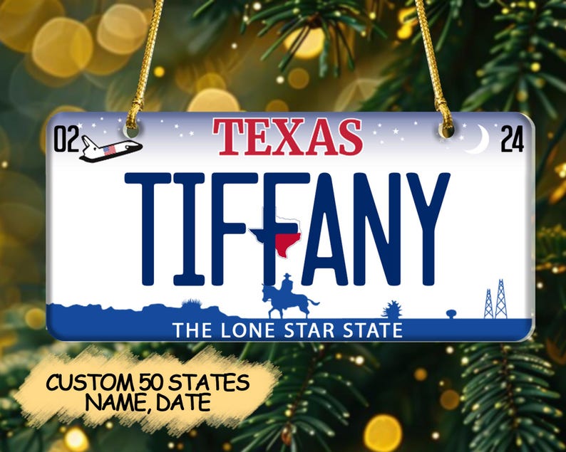Personalized New Driver Ornament 2024, Custom State New Driver Tag ...