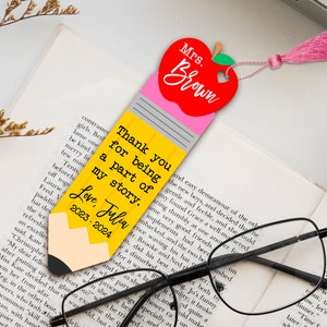 Teacher Christmas Gifts, Teacher Bookmark, Teacher Appreciation Gift ...