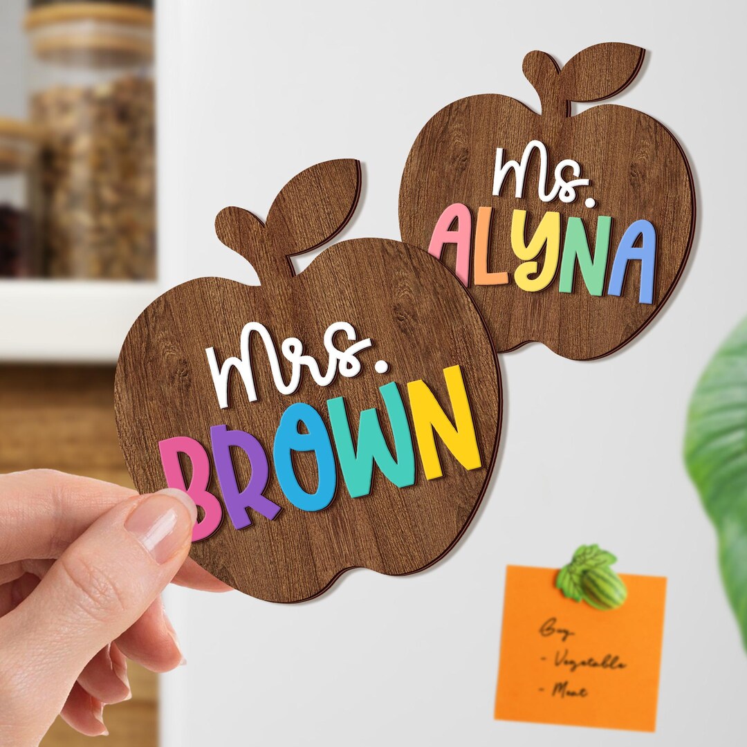 Personalized Teacher Magnet, Teacher Appreciation Gifts, Teacher Gift ...