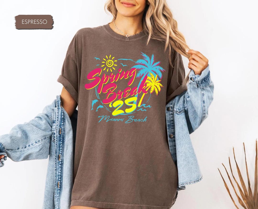 Teacher Spring Break 2025 Shirt, Retro Spring Break Shirt, Beach ...