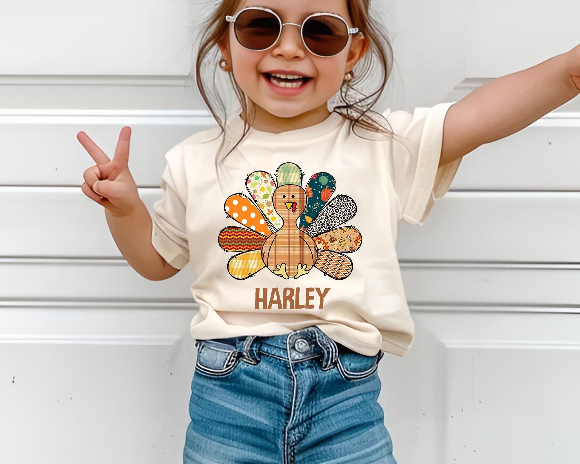 Kids Thanksgiving Shirt, Custom Thanksgiving Shirt, Fall Kids Shirt ...