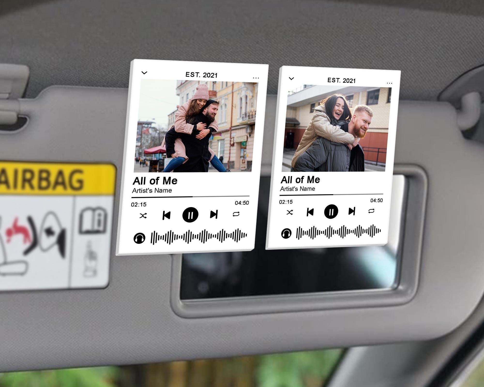 Custom Photo Music Car Visor Clip, Photo Car Visor Clip, Custom Photo ...