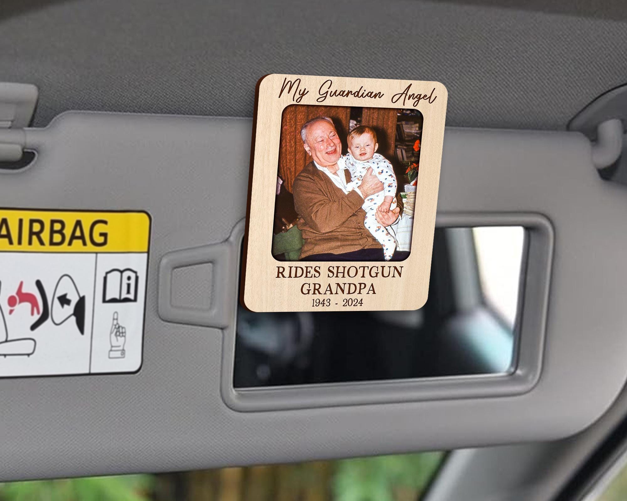 Car Angel Protector Light My Way Guardian Angel Auto Visor Clip, Glow ...