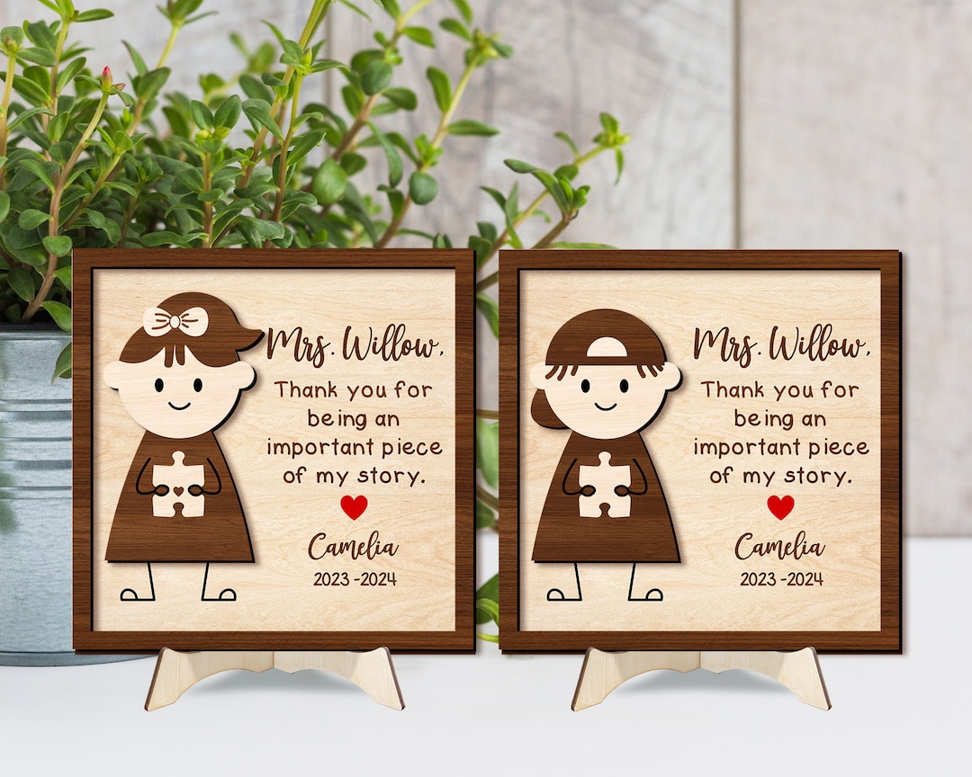 Personalized Destop Sign for Teachers, Teacher Gift From Students ...