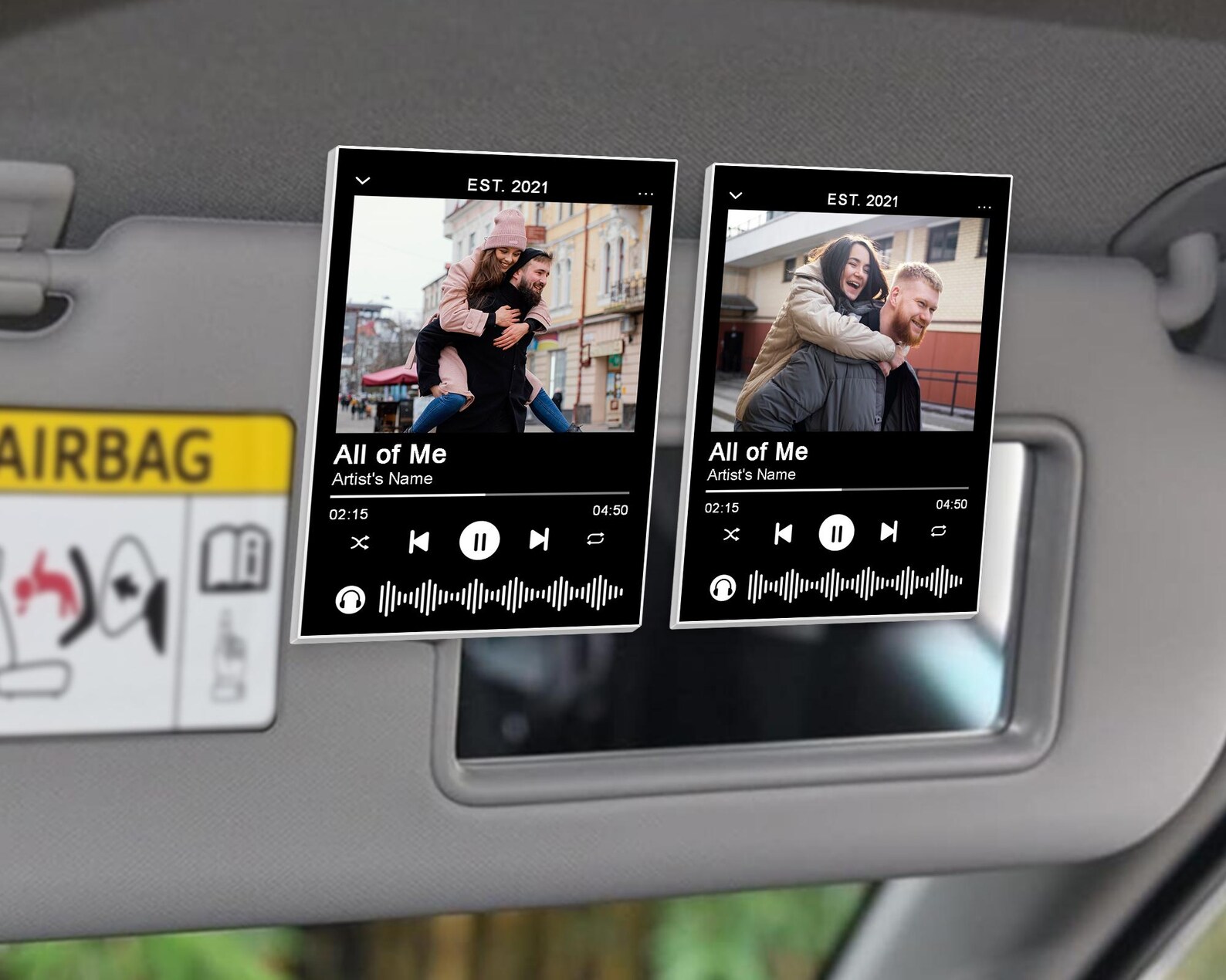 Custom Photo Music Car Visor Clip, Photo Car Visor Clip, Custom Photo ...