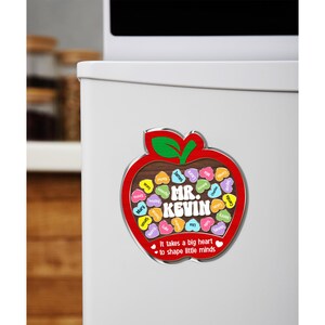Personalized Teacher Apple Magnet, Teacher Gifts, Teacher Appreciation ...