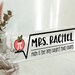 Math Teacher Gift, Math Teacher Name Plate, Personalized Teacher Name ...