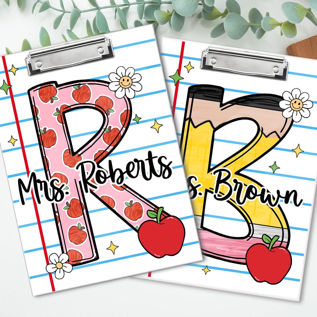 Personalized Teacher Clipboard, Custom Teacher Clipboard, Teacher ...