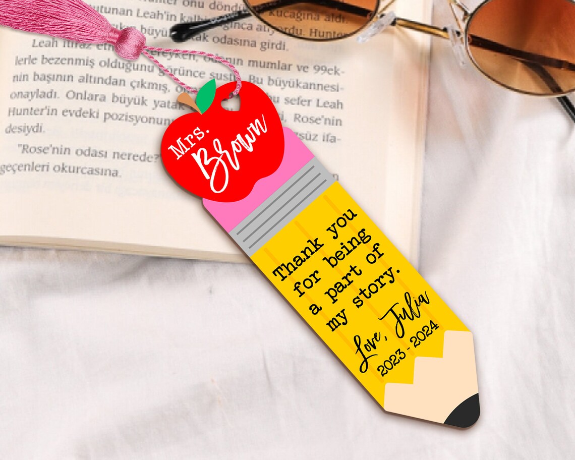 Teacher Christmas Gifts, Teacher Bookmark, Teacher Appreciation Gift ...