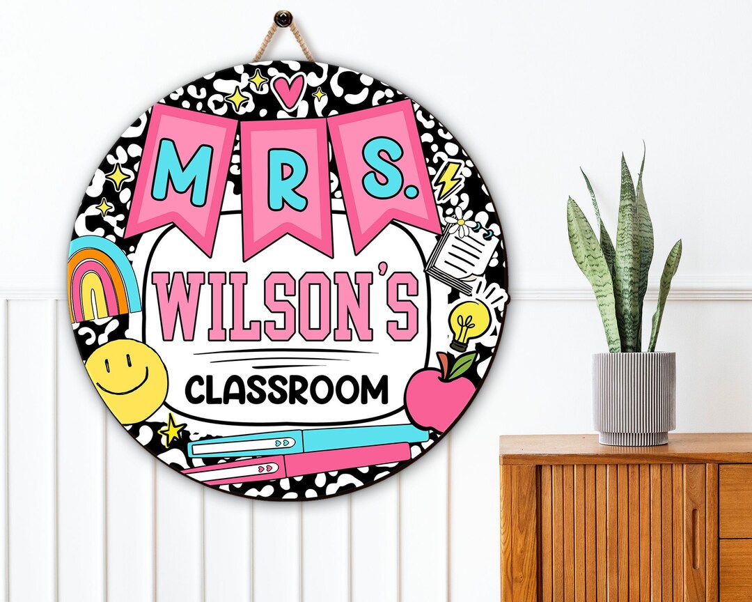 Teacher Door Hanger, Back to School Decor, Classroom Decor, Teacher ...