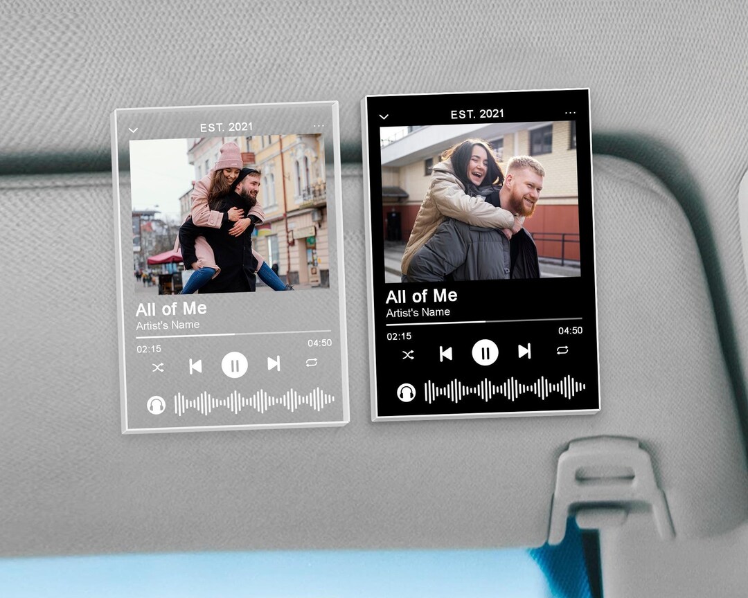 Custom Photo Music Car Visor Clip, Photo Car Visor Clip, Custom Photo ...
