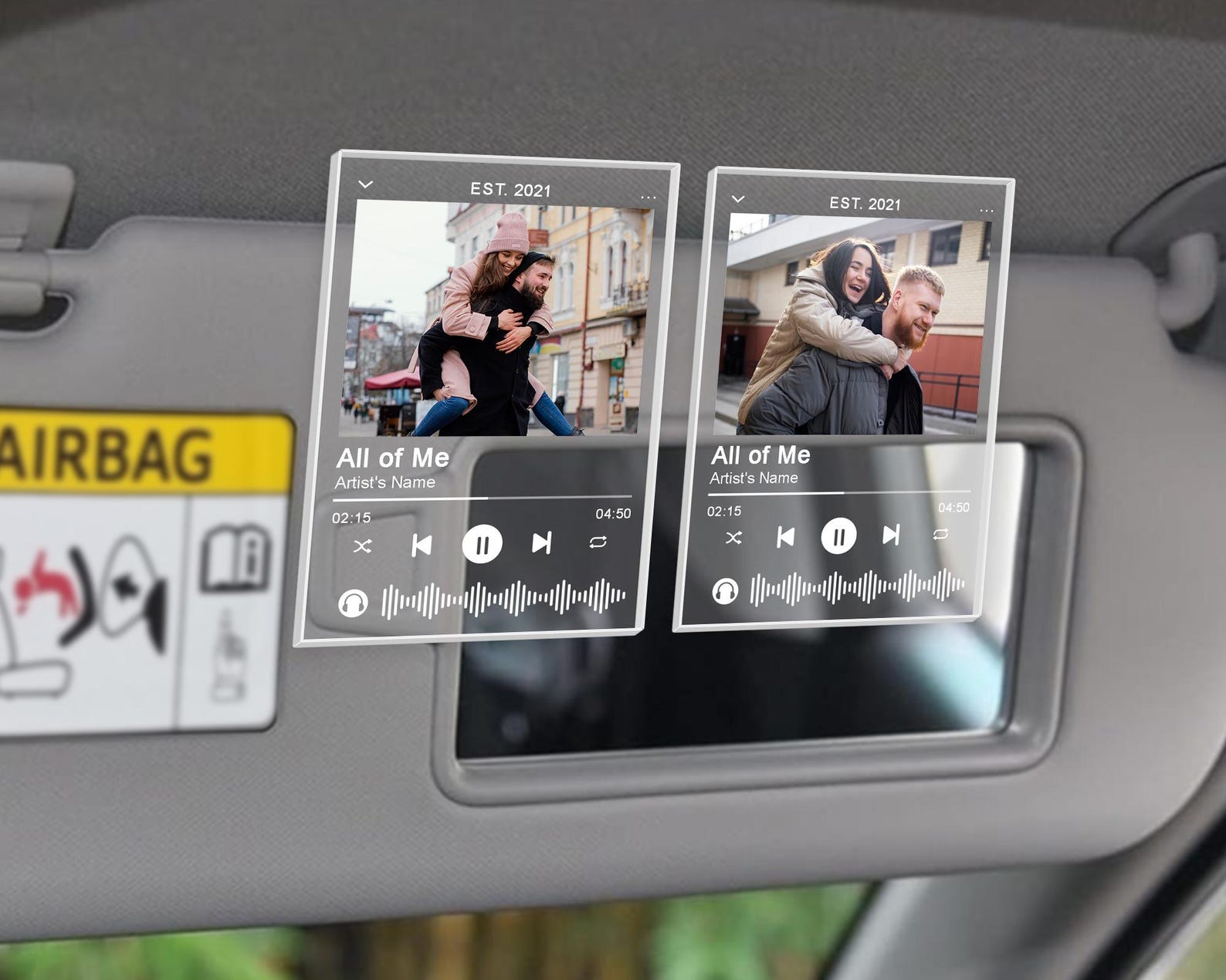 Custom Photo Music Car Visor Clip, Photo Car Visor Clip, Custom Photo ...