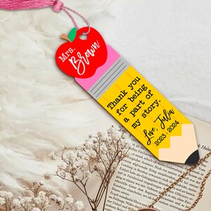 Teacher Christmas Gifts, Teacher Bookmark, Teacher Appreciation Gift ...