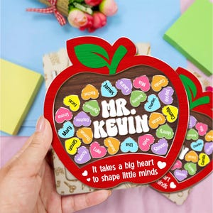 Personalized Teacher Apple Magnet, Teacher Gifts, Teacher Appreciation ...