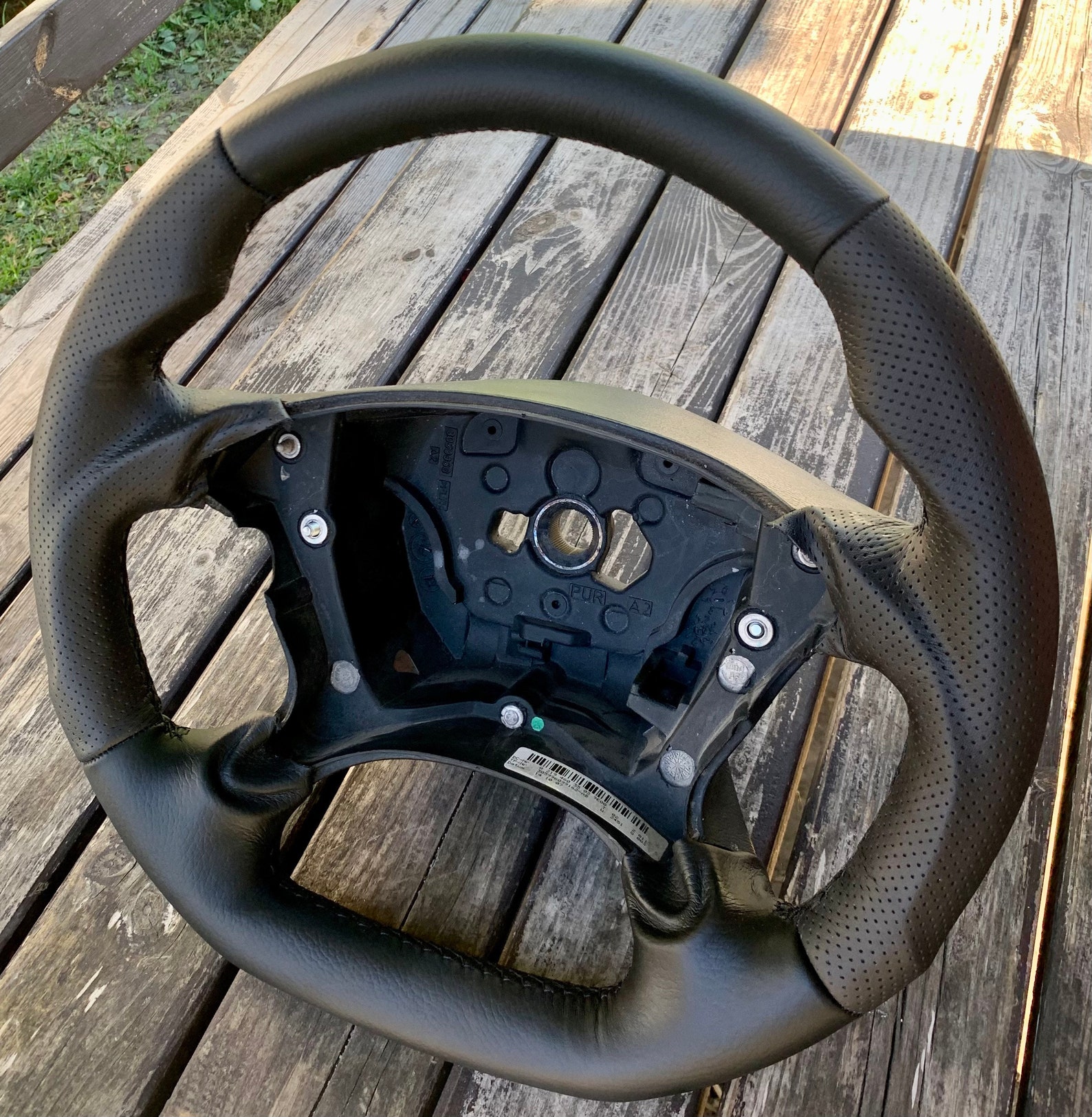 Mercedes W211 W209 W219 E350 CLS500 CLS550 Steering Wheel Black Leather ...