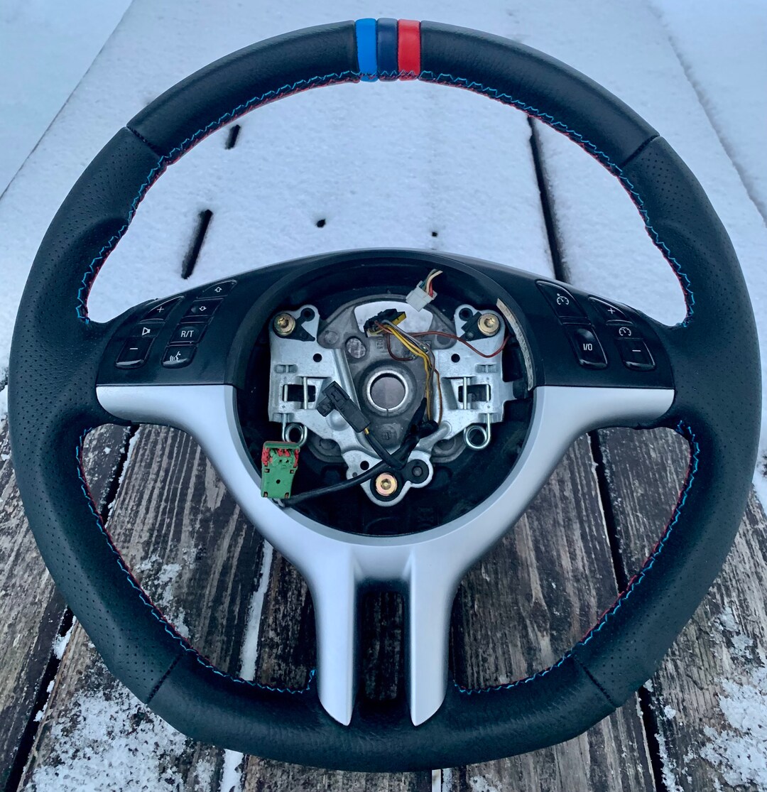 BMW M3 E46 M5 E39 X5 E53 New Custom Made Flat Bottom Steering Wheel ...