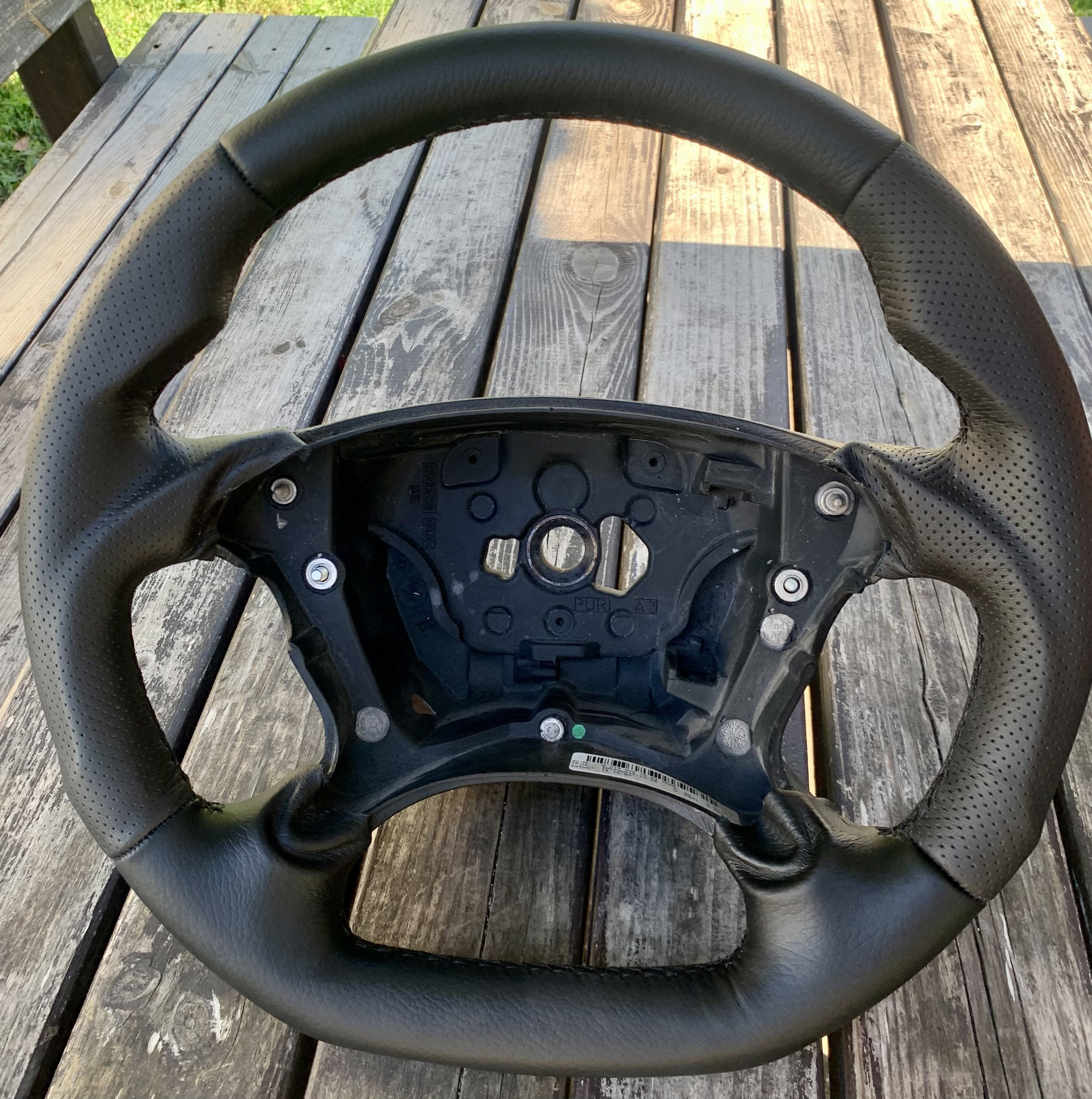 Mercedes W211 W209 W219 E350 CLS500 CLS550 Steering Wheel Black Leather ...