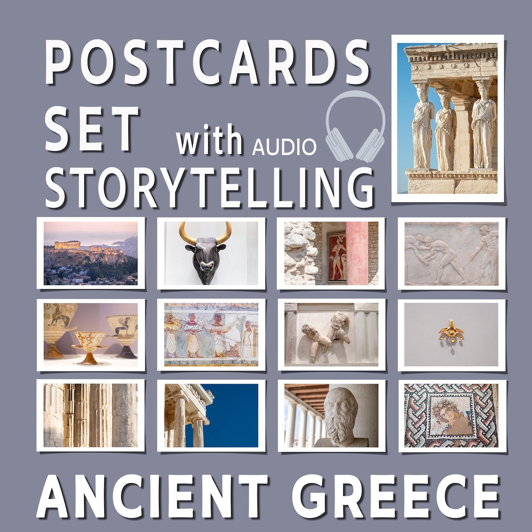 Ancient Greece Set Postcard/greeting Matt Card A6 B6 Size Storytelling ...
