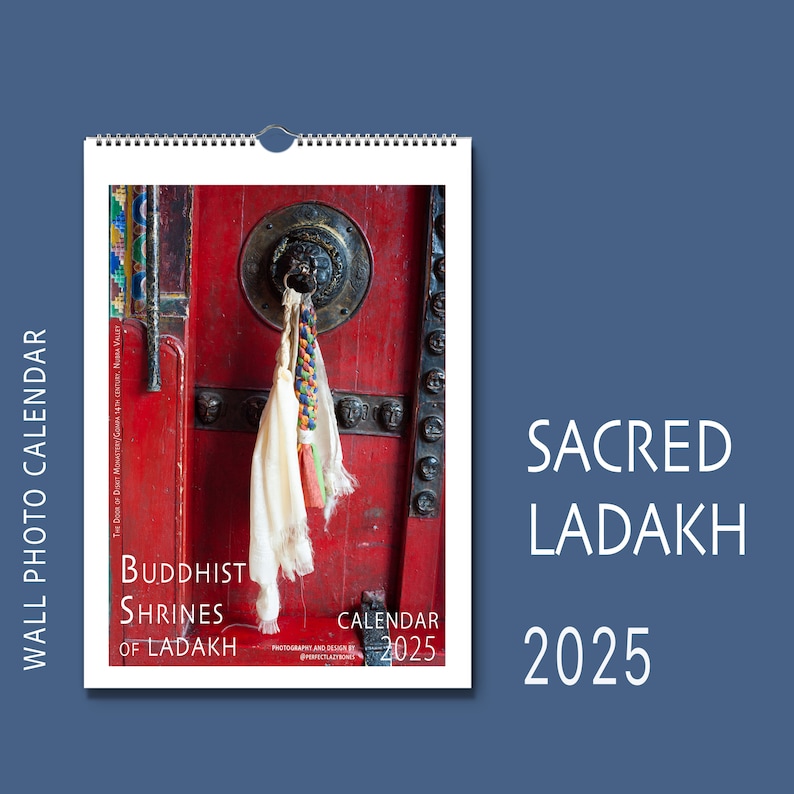 Tibetan Buddhism 2025 Ladakh Vertical Wall Photo Calendar A3 A4 Sacred ...