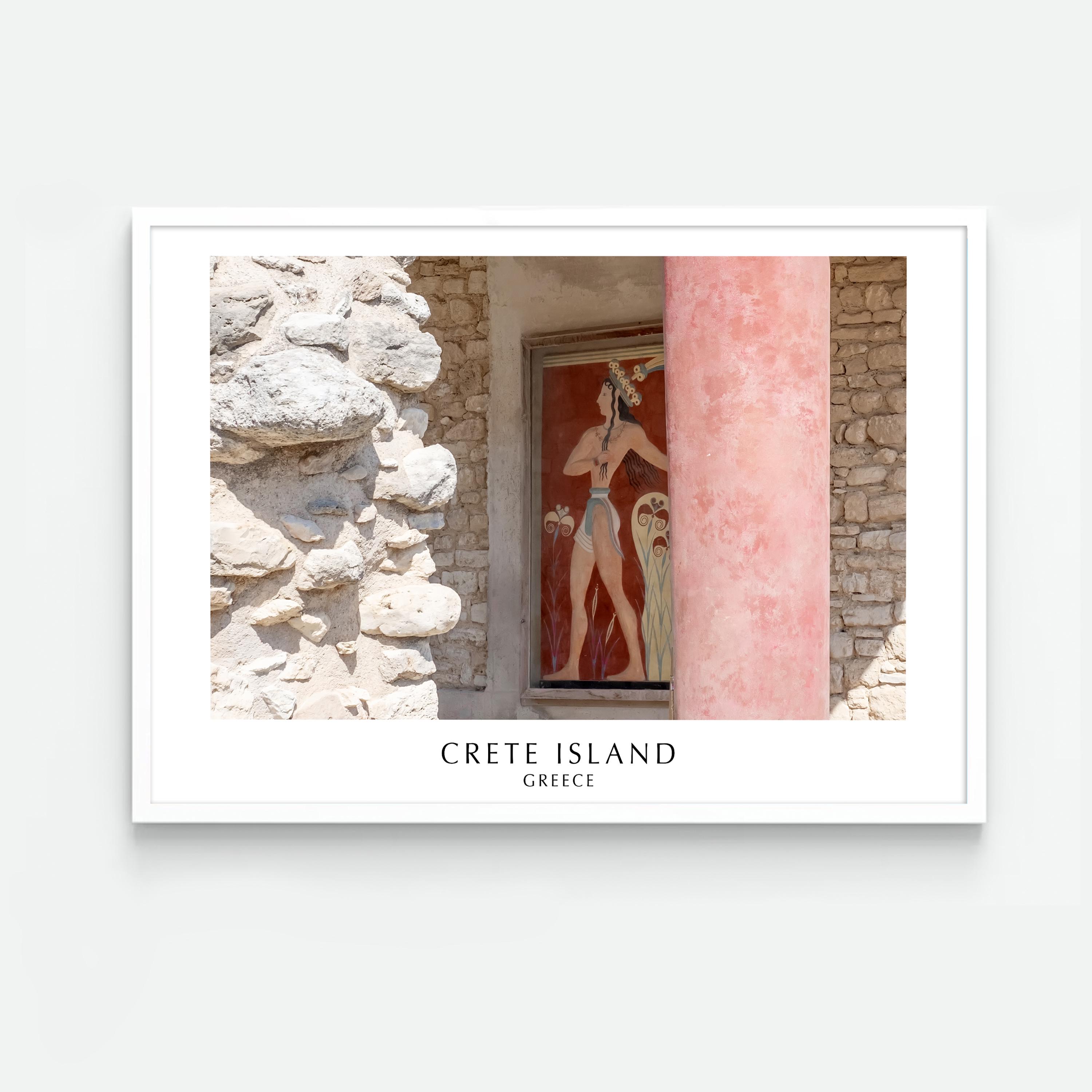 Minoan Prince Fresco Poster Postcard Greece Knossos Palace Ancient ...